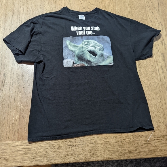 Shirts | Yoda Star Wars When You Stub Your Toe Meme Tshirt Xl | Poshmark